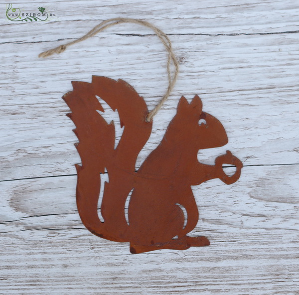 Rozsdás mókus figura (12cm) - Szirom